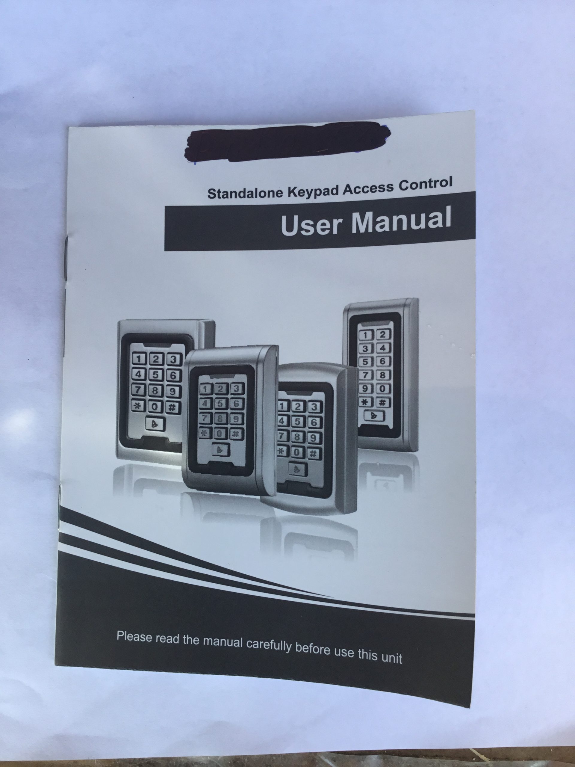 BuilgingEasy standalone keypad manual